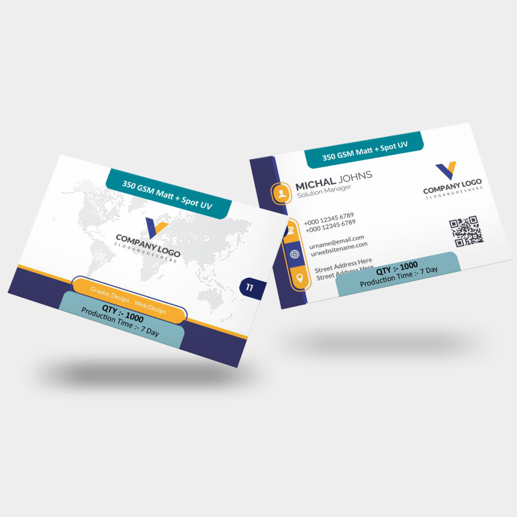 350 GSM Matt Card - Premium Matt Laminated Business Cards | Crystal Print