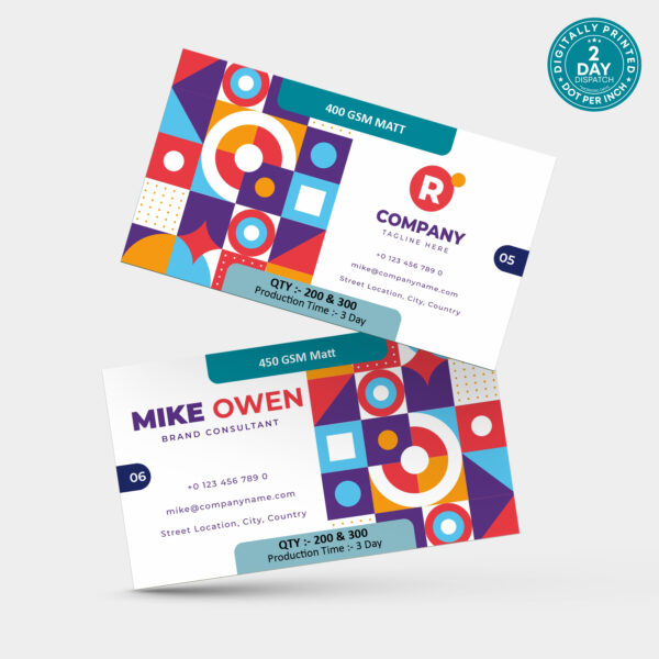 400 GSM Matt Card - Crystal Print