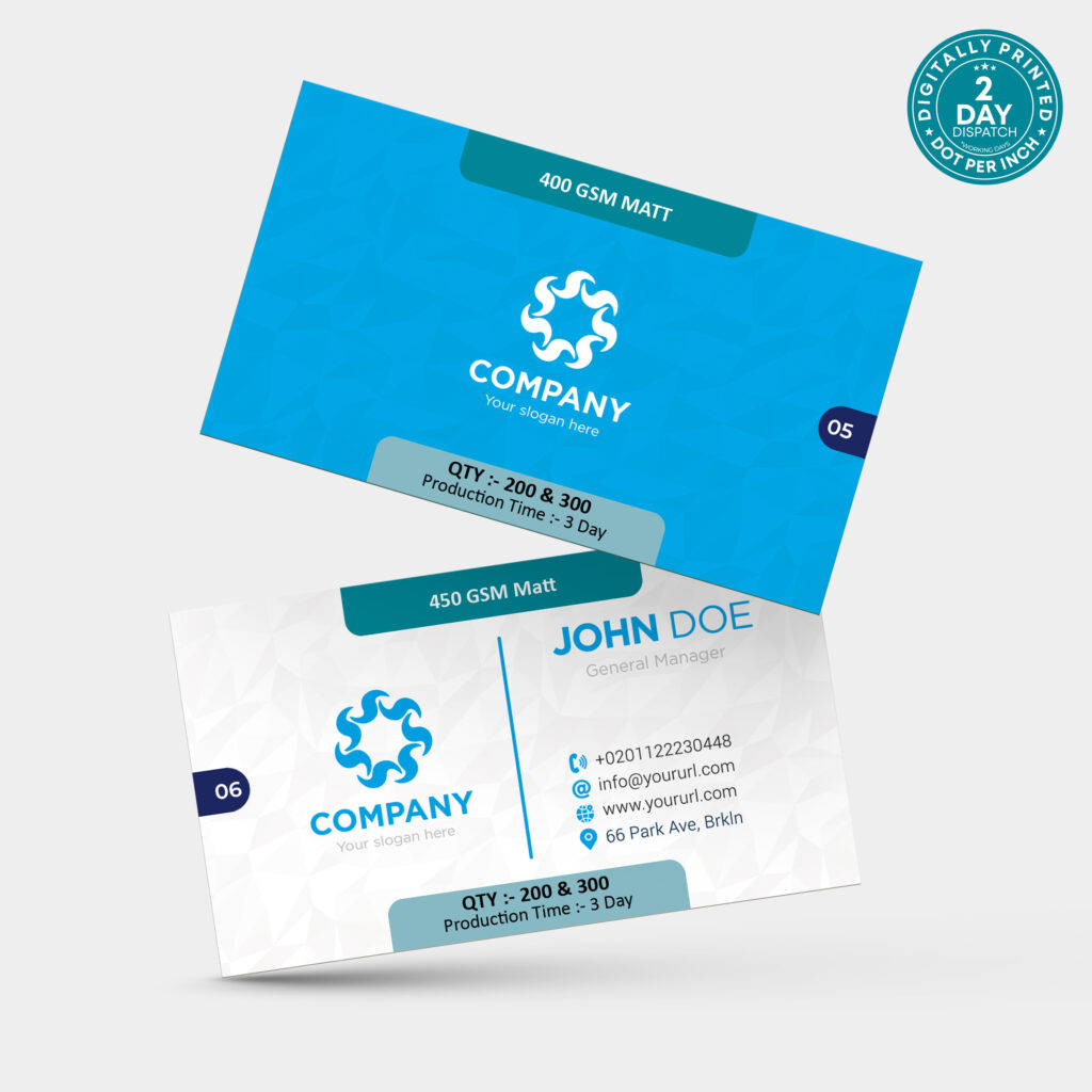 400 GSM Matt Card - Crystal Print