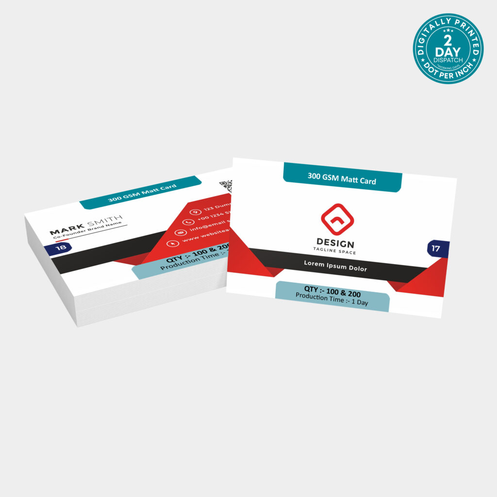 300 GSM Matt Card – Crystal Print