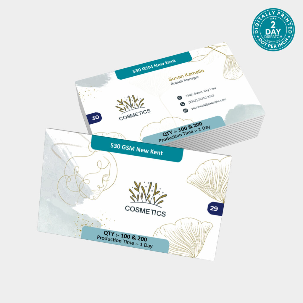 530 GSM New Kent Card – Crystal Print